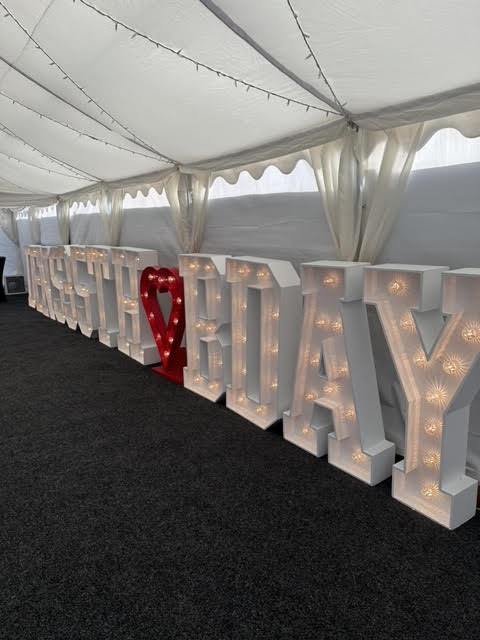 Light Up Letter Hire - Essex Event Hire Ltd